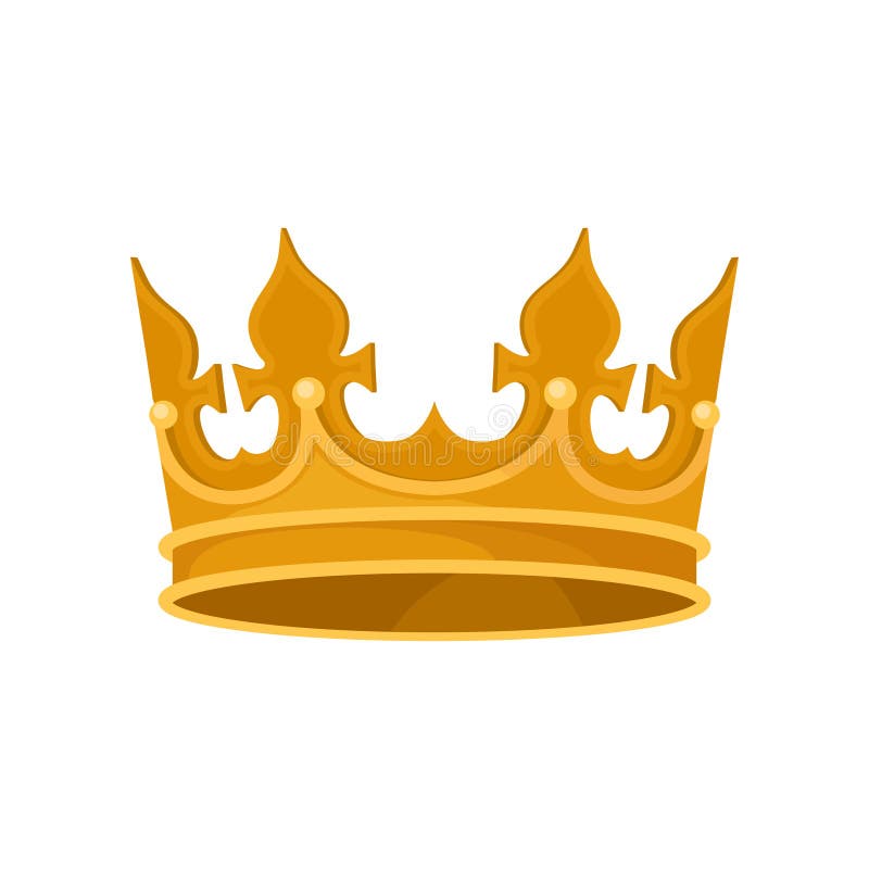 Royal Crown, Heraldic Symbol, Monarchy Attribute Vector Illustration On ...
