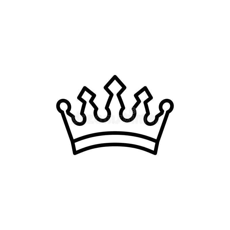 Royal Crown Icon for Luxury Brands and Services Stock Vector ...