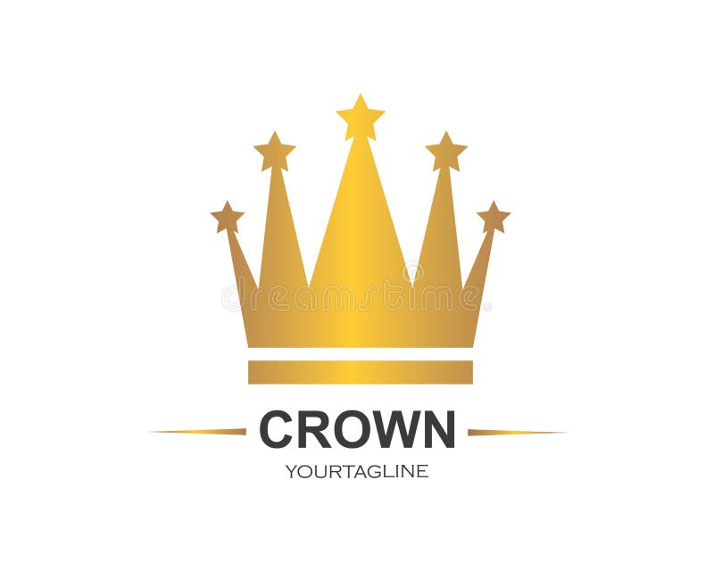 Royal Crown Logo Icon Vector Illustration Stock Vector - Illustration ...