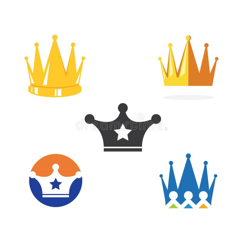 Royal Crown Logo Icon Vector Illustration Stock Vector - Illustration ...