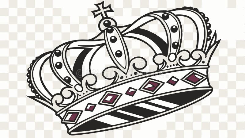 Royal Crown Outline, Monarchy Symbol, Regal Icon, King Crown, Queen ...