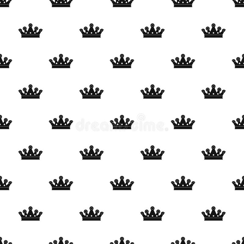 Royal crown pattern vector stock vector. Illustration of background ...