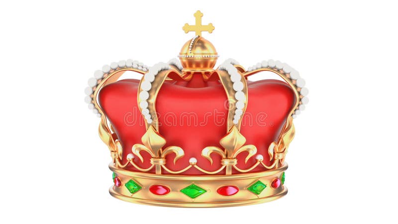 Royal Crown on Mysterious Background, Medieval Fantasy. Stock Video ...