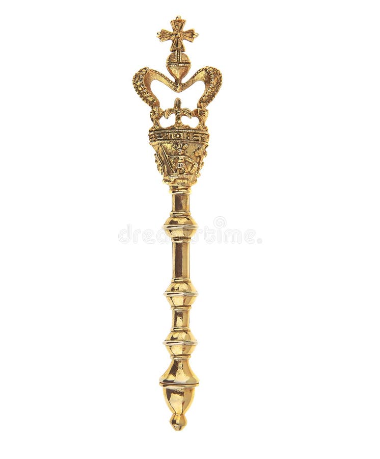Royal Crown Scepter Staff Stock Image Image Of Carry 52615985