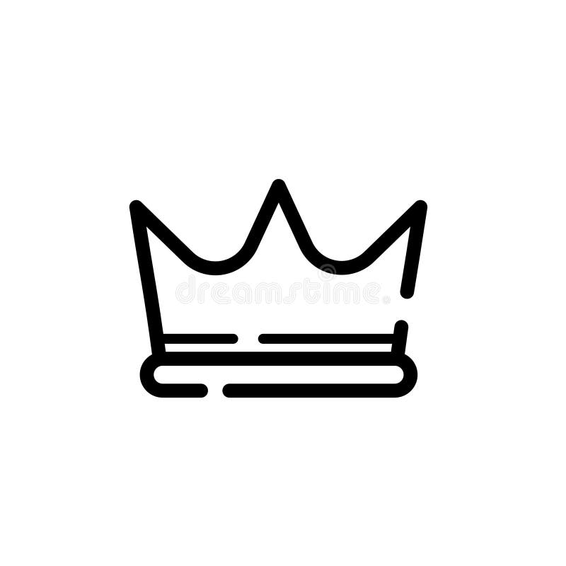 Royal Crown - Simple Vector Icon Stock Vector - Illustration of royal ...