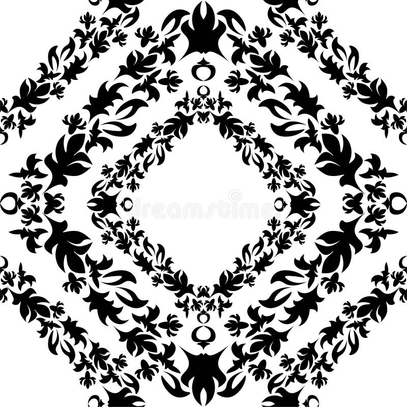 Royal Damask Pattern for Fabric Design. Wallpaper Baroque, Damask. Stock Vector - Illustration ...
