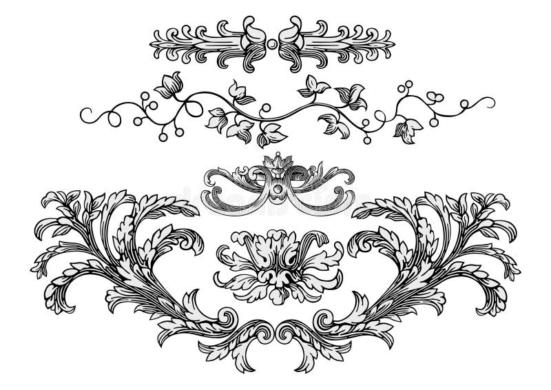 Royal Design Elements Vector Stock Vector - Illustration of icon ...