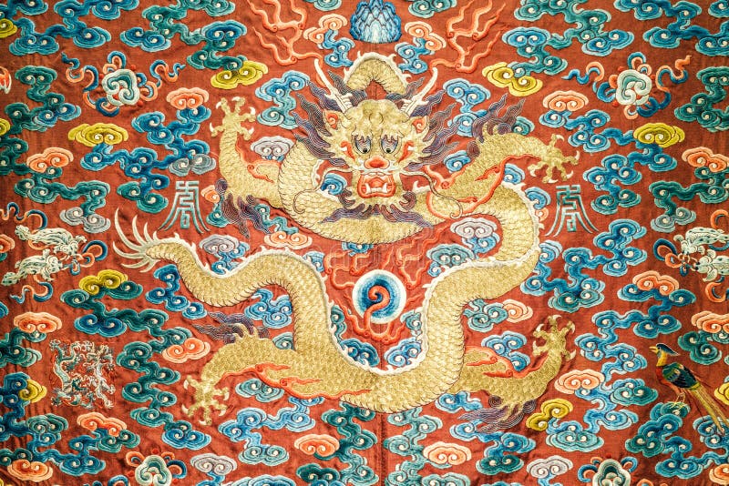 Royal Dragon Pattern of the Clothes of the Ancient Chinese Emperor ...