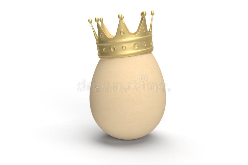 Royal Egg with Golden Crown Symbolizing Luxury, Wealth, and Success ...
