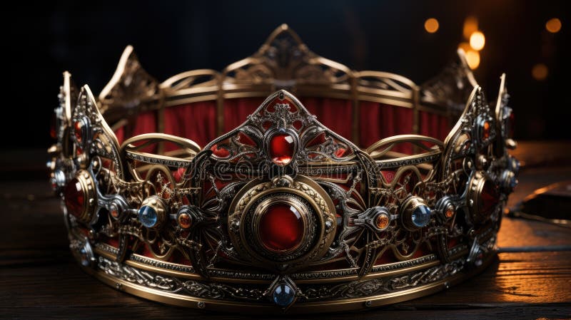 Royal Symbol: White Eagle with Golden Talons and Crown, Standing ...