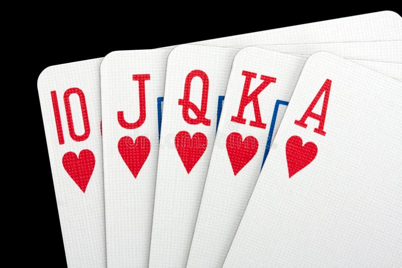 Poker - spades royal flush stock image. Image of highest - 7192173