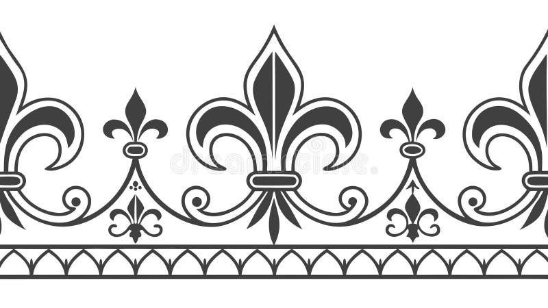Lis Crown Border Stock Illustrations – 50 Lis Crown Border Stock ...
