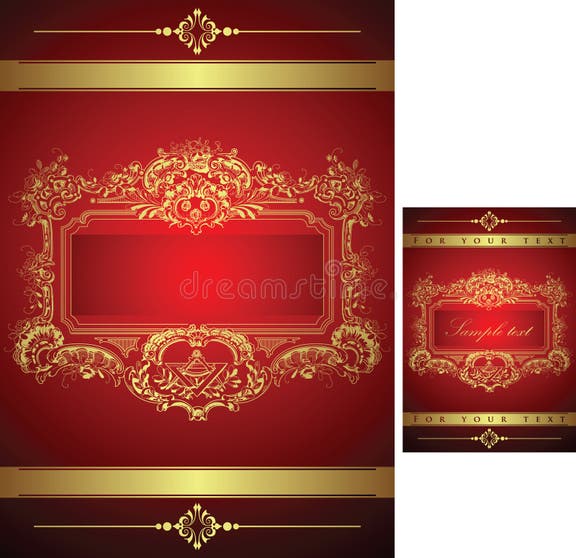 Royal Floral Background stock illustration. Illustration of ornate ...