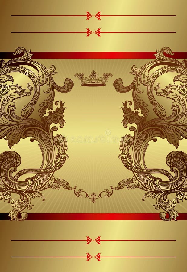 Royal Floral Frame Background Stock Vector - Illustration of royal ...