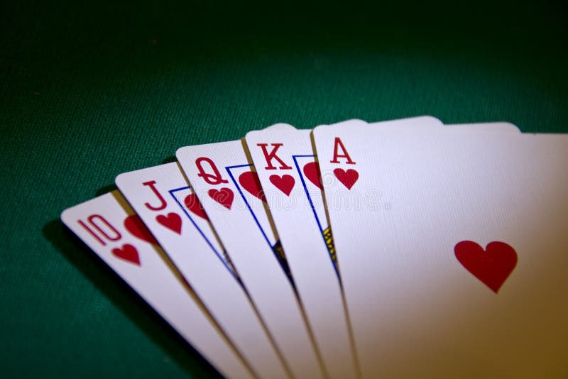 Royal flush stock image. Image of aces, heap, pair, number - 14163277