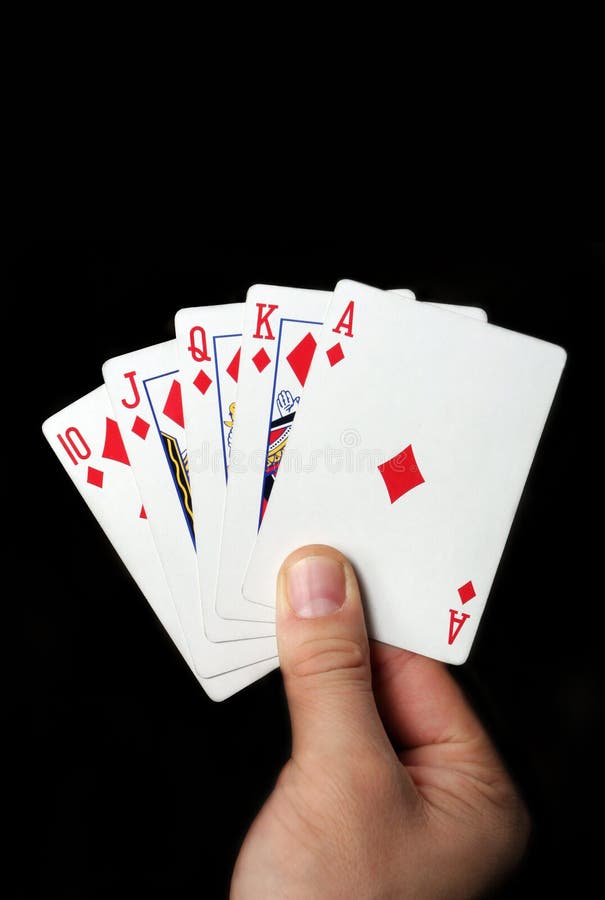 Royal flush playing cards stock image. Image of poker - 30802117