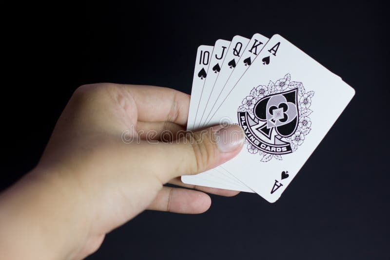 Royal Flush stock photo. Image of house, diamonds, chance - 20708392