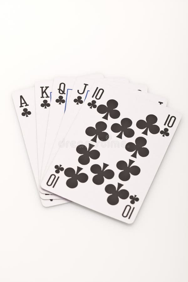 Royal flush stock image. Image of games, indoors, studio - 22662245