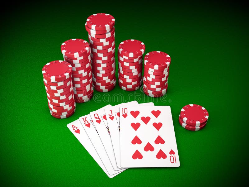 Royal flush stock illustration. Illustration of stack - 23817577