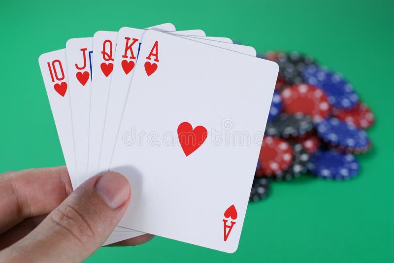 Royal Flush stock image. Image of king, hearts, gamble - 2952121