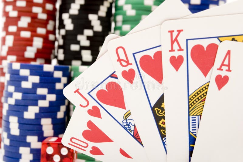 Royal flush stock image. Image of blue, royal, colorful - 3008453