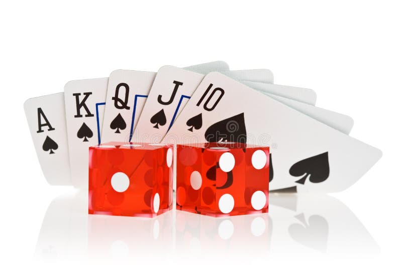 Royal flush stock image. Image of poker, hidden, white - 3314413
