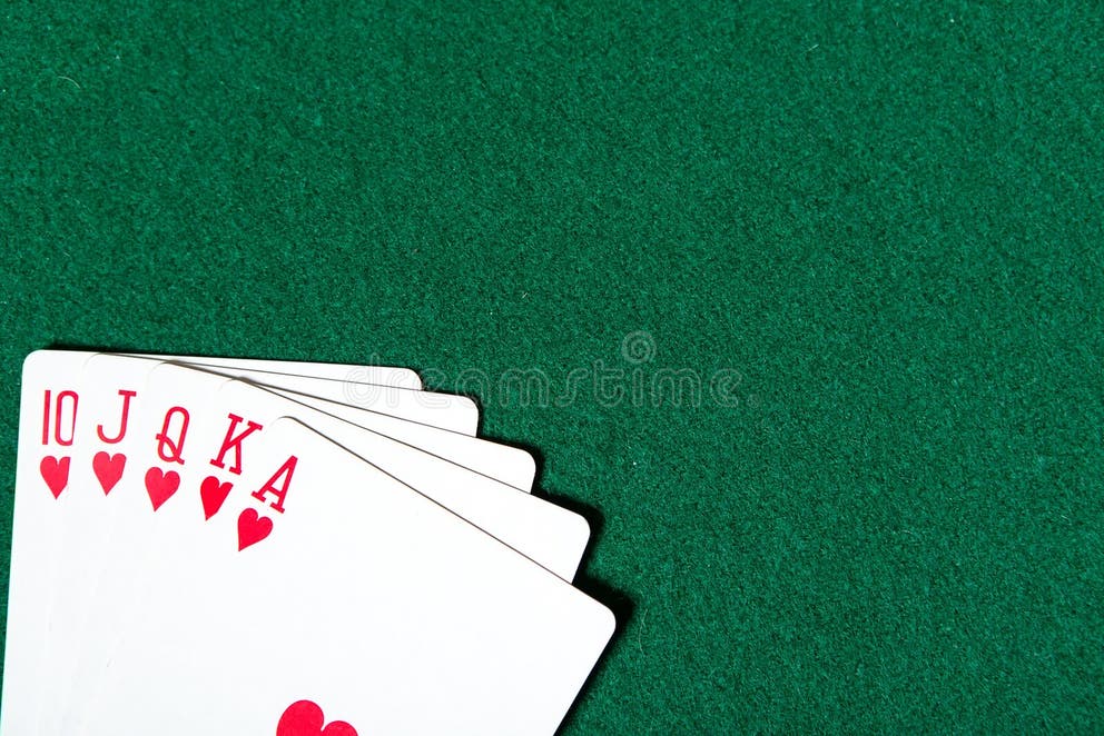 Royal Flush card sequence stock image. Image of house - 28729831