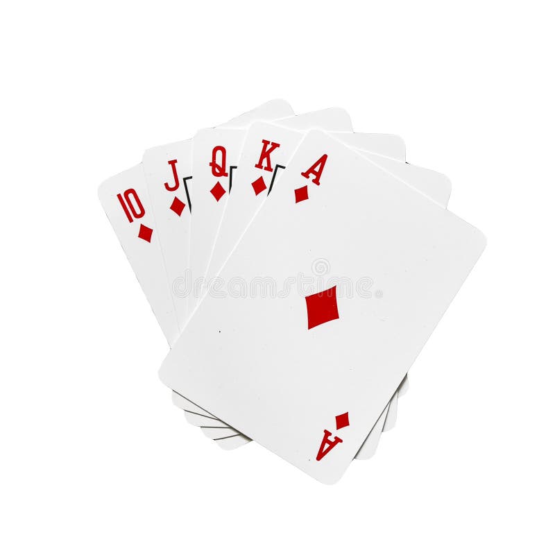 Royal flush stock image. Image of deck, straight, isolated - 46475661