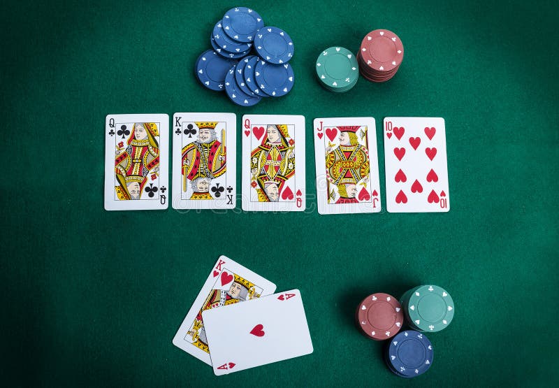 Poker hand royal flush win stock photo. Image of card - 10668258