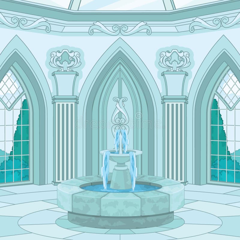 Royal Fountain stock vector. Illustration of medieval - 93236069