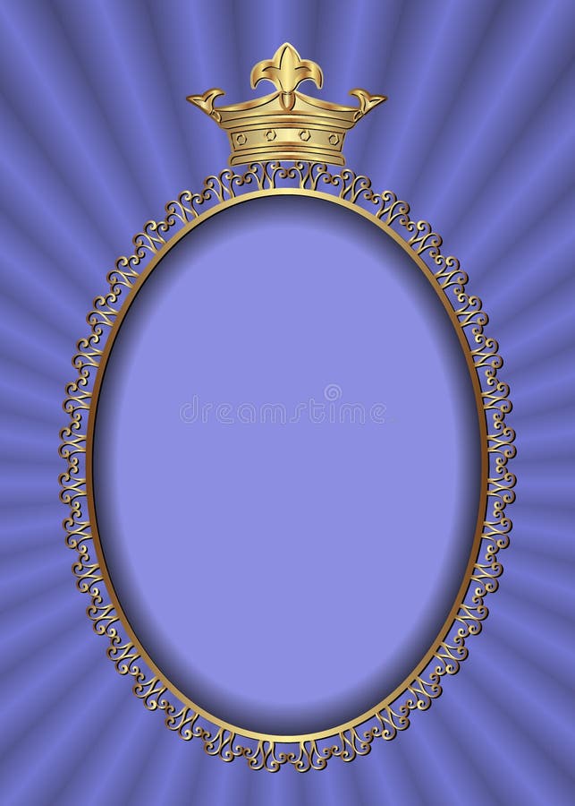 Royal frame stock vector. Illustration of isolated, abstract - 43297866