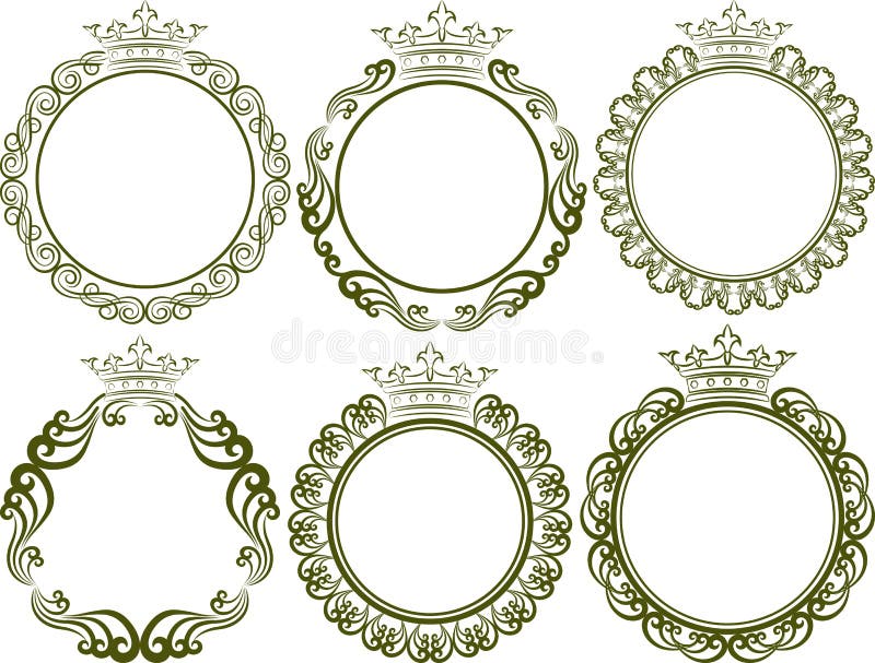 Royal frames stock vector. Illustration of ornament, regal - 35487112