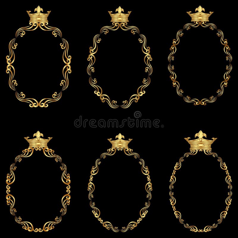 Royal frames stock vector. Illustration of ornament, regal - 35487112