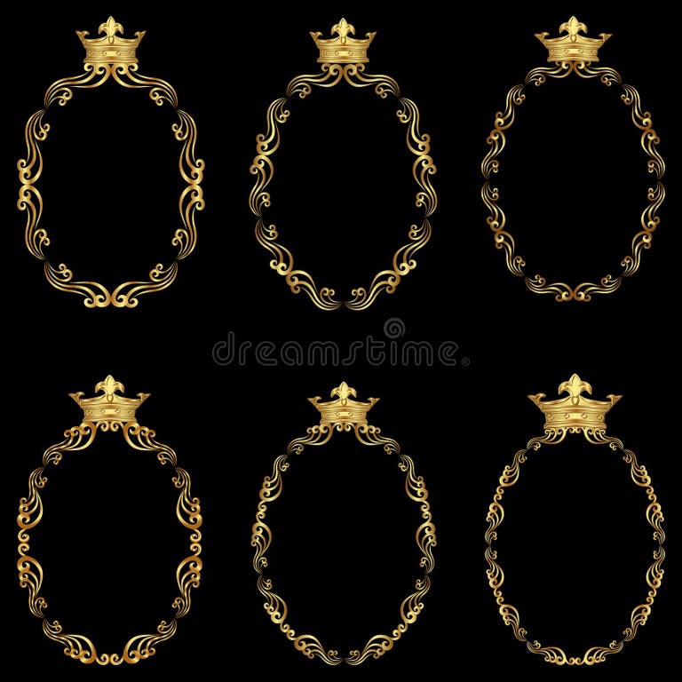 Royal frames stock vector. Illustration of kingly, royal - 160846787