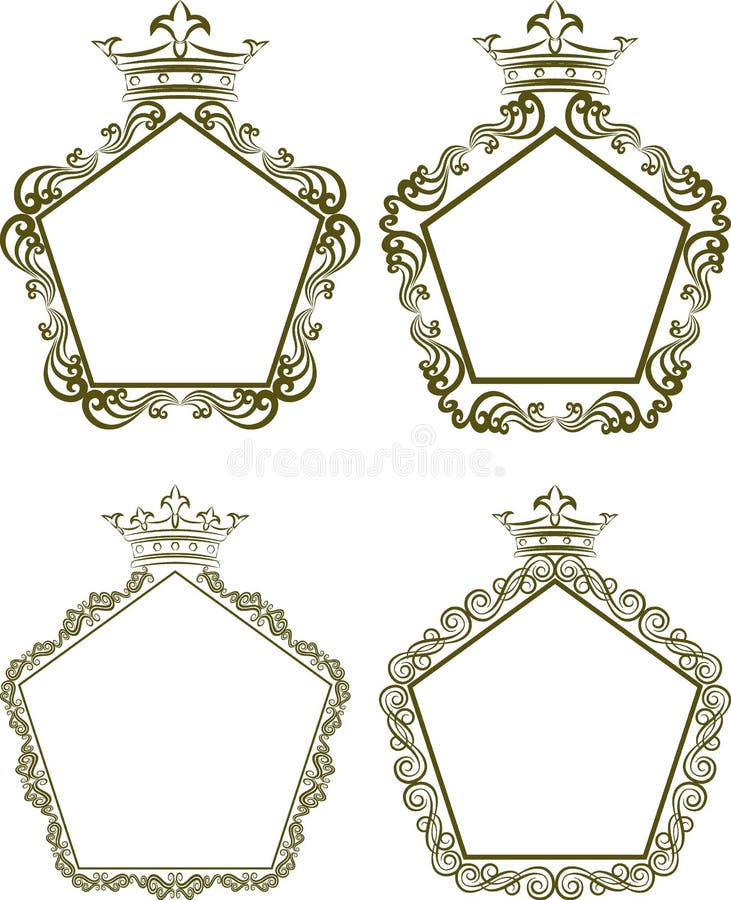 Royal frames stock vector. Illustration of ornament, regal - 35487112