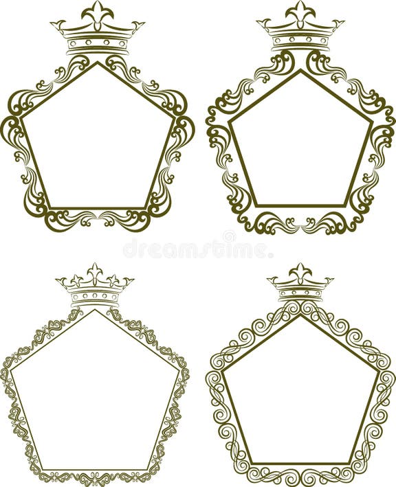Royal frames stock vector. Illustration of symbol, royal - 230955652