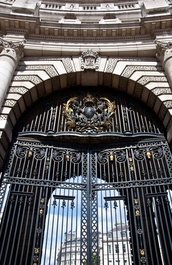 Royal Gates stock image. Image of tourist, arms, attraction - 10198875