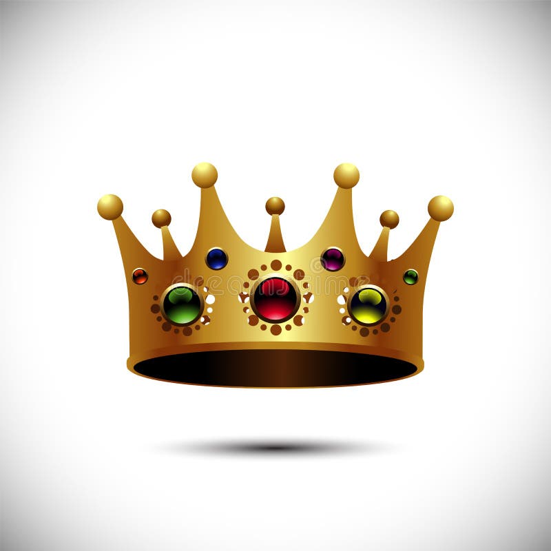 Royal Gold Crown. Vector Illustration Stock Vector - Illustration of ...