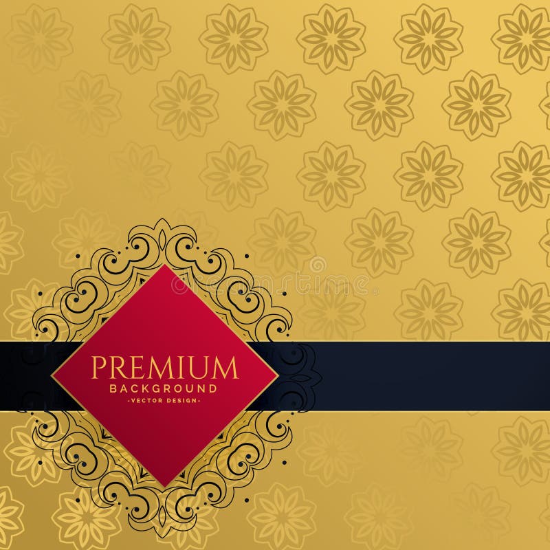 Royal Invitation Golden Background Design Stock Vector - Illustration ...