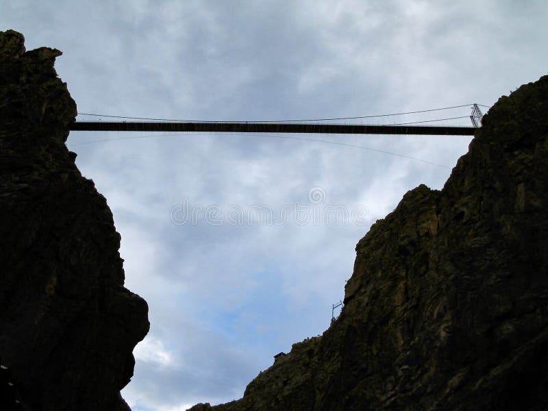 Royal Gorge Bridge from Below Stock Photo - Image of bridge, cable ...