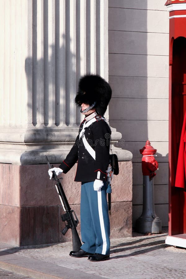 The Royal Guard in Copenhagen, Denmark Editorial Image - Image of rifle ...