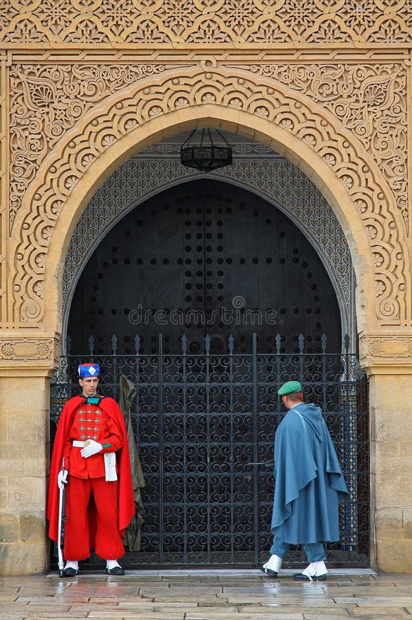 Royal Guard in Front of the Mausoleum in Rabat. Editorial Photo - Image ...