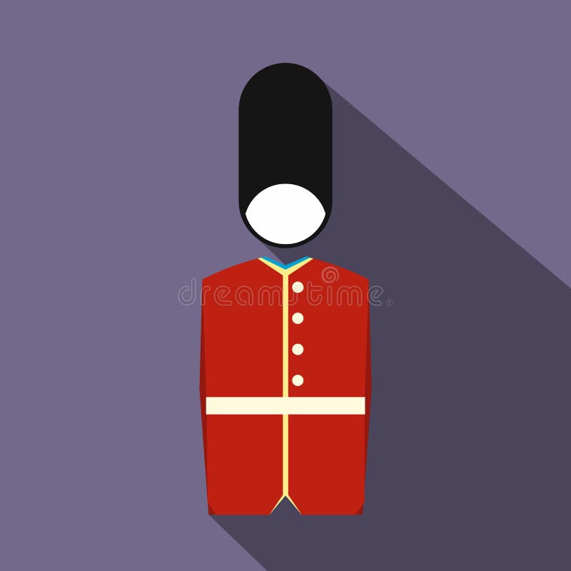 A Royal Guard Icon, Flat Style Stock Vector - Illustration of europe ...