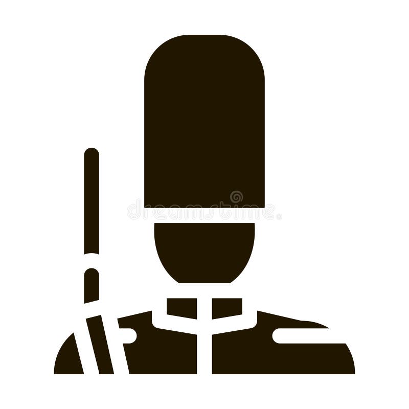 Royal Guard Icon Vector Glyph Illustration Stock Vector - Illustration ...