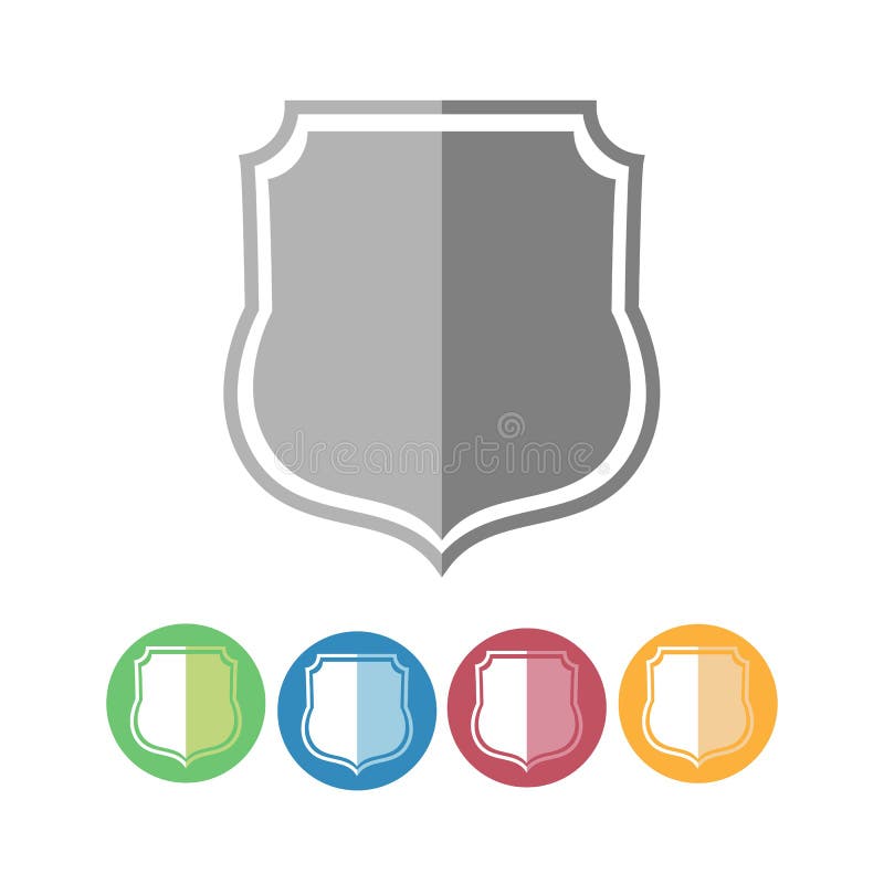 Royal Guard Shield Icons stock vector. Illustration of decoration ...