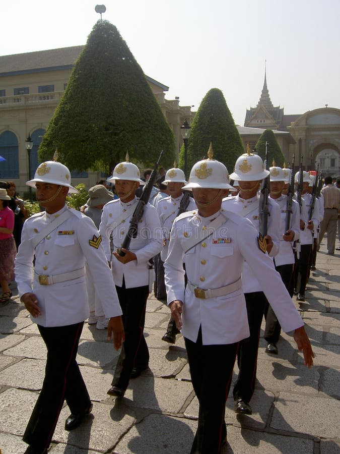 Royal Guards, Bangkok, Thailand. Editorial Stock Image - Image of royal ...