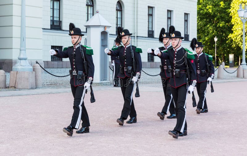 Royal Guards marching editorial stock image. Image of military - 61191724