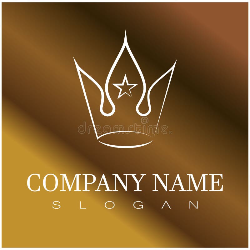 Royal King Queen Crown Elegant Luxury Logo Design Stock Vector ...