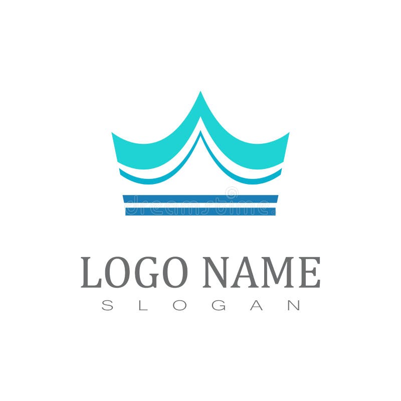 Royal King Queen Crown Elegant Luxury Logo Design Stock Vector ...