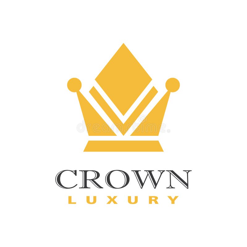 Royal King Queen Crown Elegant Luxury Logo Design Stock Vector ...